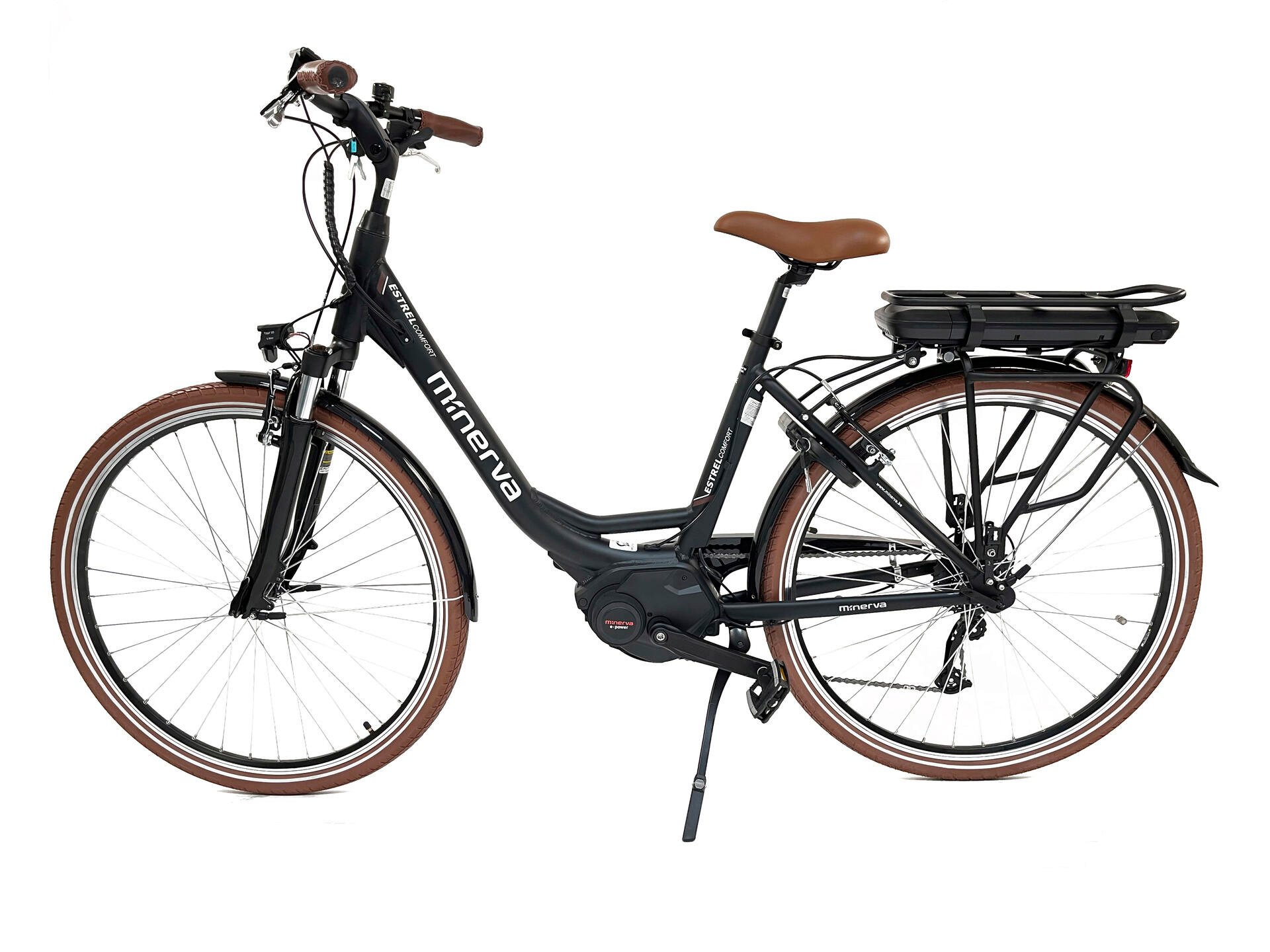 Minerva Minerva E Power Elektrische Damesfiets Middenmotor Zwart Hubo