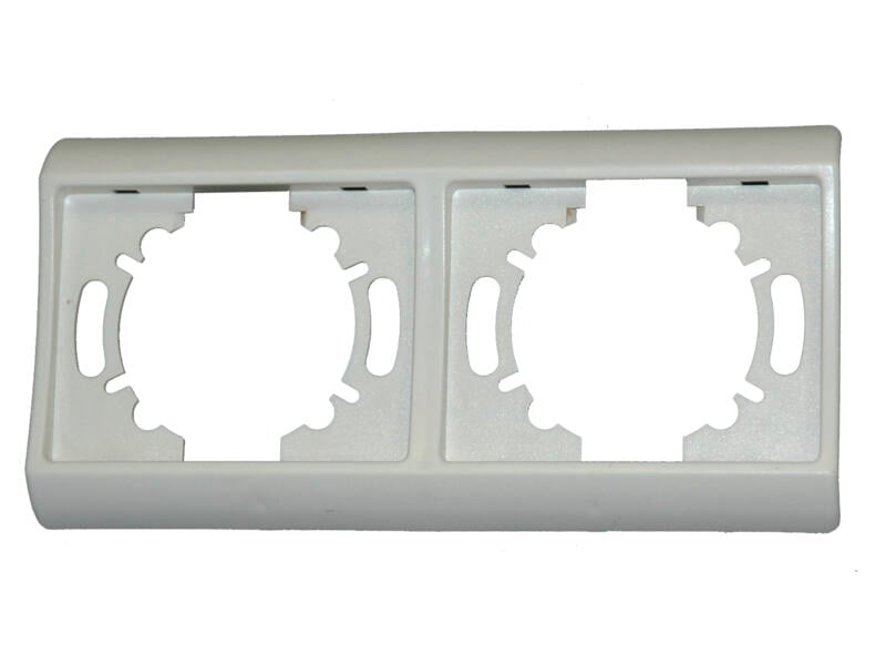 Plaque De Recouvrement Double Horizontal Blanc Hubo plaque-de-recouvrement-double-horizontal-blanc-hubo